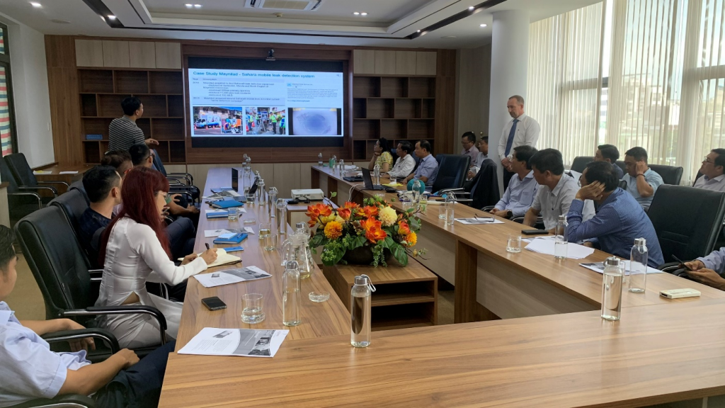 DAWACO NGHIÊN CỨU CÔNG NGHỆ MỚI ĐỂ DÒ TÌM ĐIỂM RÒ RỈ NƯỚC TRONG HỆ ...