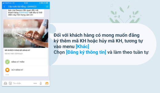 DAWACO TIẾP TỤC THÚC ĐẨY TƯƠNG TÁC VỚI KHÁCH HÀNG SỬ DỤNG DỊCH VỤ CẤP ...